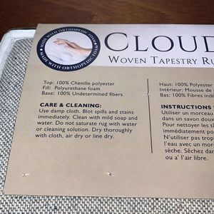 Cloudwalk | Other | Cloudwalk Orthopedic Foam Woven Accent Rug Mat ...